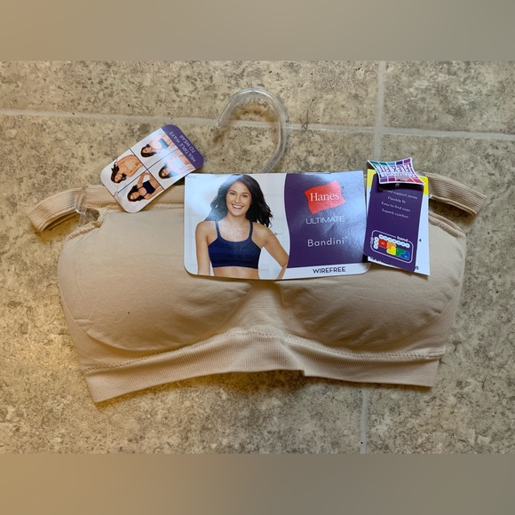 Hanes | Intimates & Sleepwear | Nwt Med Hanes Beige Ultimate Bandini ...